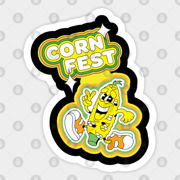 Corn Fest - Corn - Sticker | TeePublic